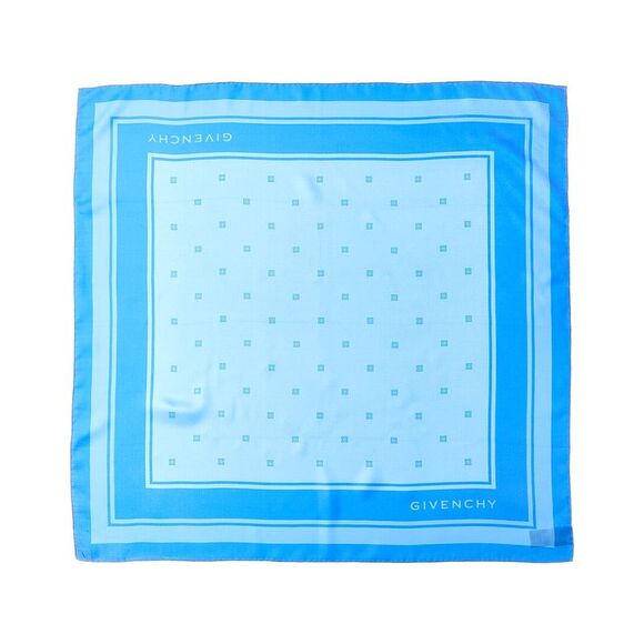 Givenchy | Accessories | Givenchy Silk Scarf Blue | Poshmark